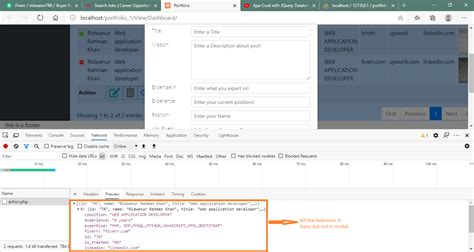 Php Get Json Data For Editing In A Modal Using Data Table Jquery