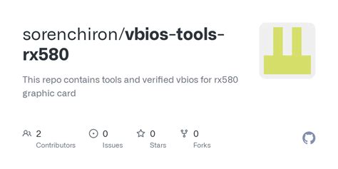 GitHub Sorenchiron Vbios Tools Rx This Repo Contains Tools And Verified Vbios For Rx