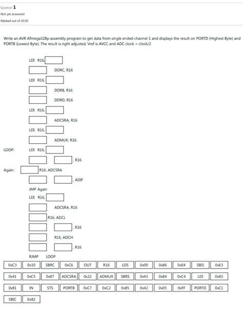 Solved Not Yet Answered Marked Out Of 1000 Write An Avr