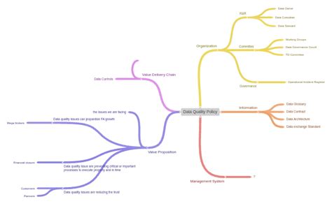 Data Quality Policy Coggle Diagram