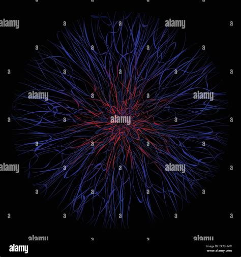 Pink And Blue Neuron Web Circle Stock Vector Image And Art Alamy