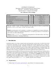 Project 1 Pdf UNIVERSITY OF MICHIGAN Department Of Electrical Engineering And Computer Science