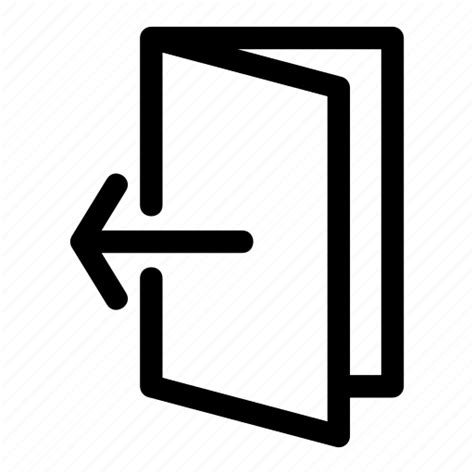Exit Home Door Room Doorway Open Icon Download On Iconfinder