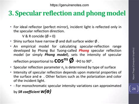 unit 6 illumination models and surface rendering methods pdf