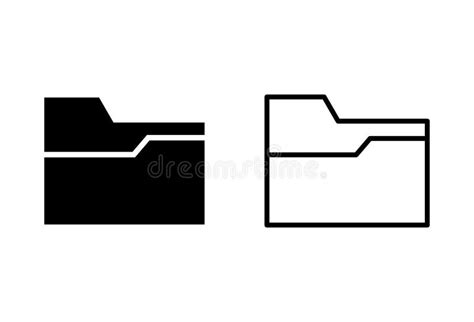 Folder Icon Folder Vector Icon Stock Vector Illustration Of Icon Directory 280645150