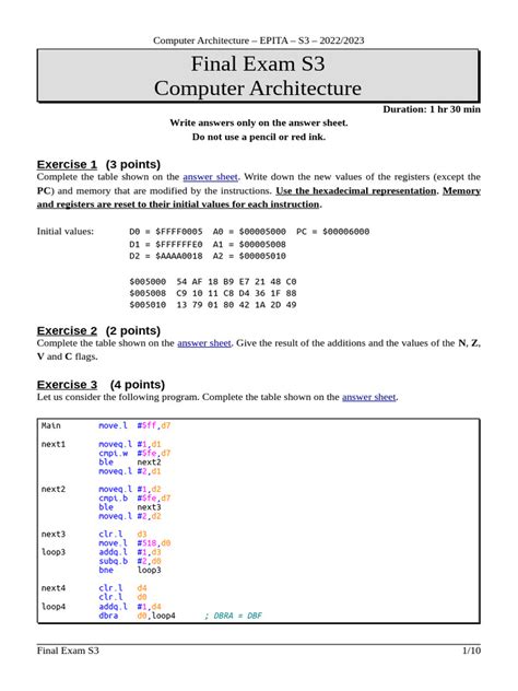 final 2026 s3 archi subject en pdf string computer science computing
