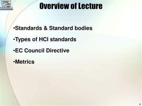 Ppt Hci Standards Powerpoint Presentation Free Download Id 5687009