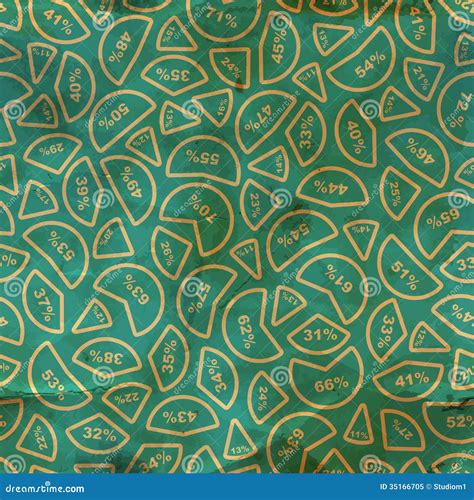 Statistic Symbols Seamless Pattern Stock Vector Illustration Of