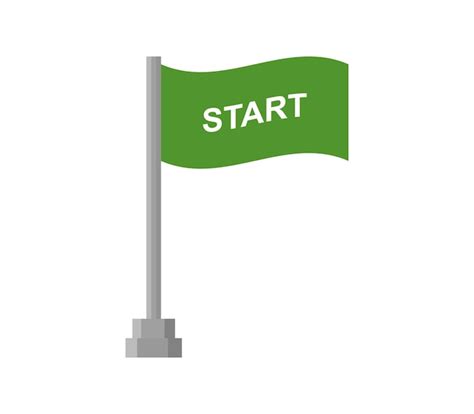 Premium Vector Start Flag