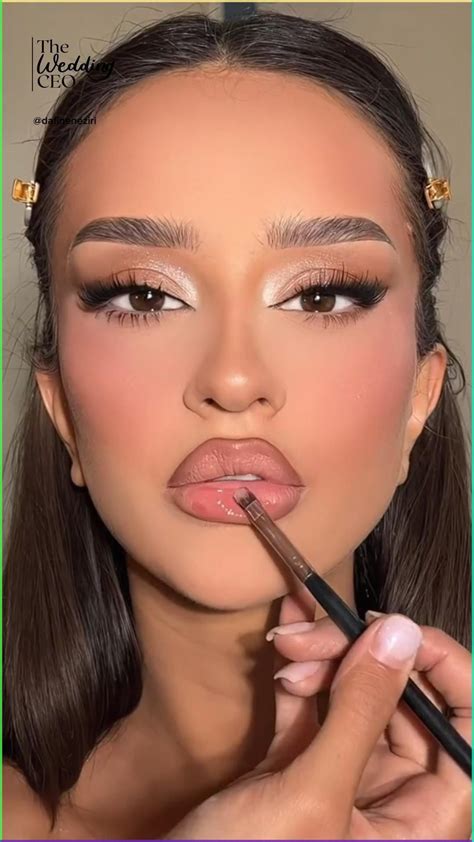 Wedding Makeup For Brown Eyes Simple Elegant Glam Bride Look Dream Prom Eyes Teknik Makeup