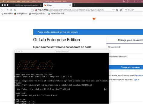 Help Solved How To Connect To A Gitlab Server Ran On Centos7 Page