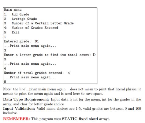 Solved Grade Book Gradesc Will Write A Menu Driven