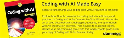 Coding With AI For Dummies For Dummies Learning Made Easy Minnick Chris