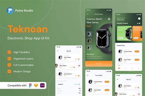 电子商店移动app Ui Kit Fig 云瑞设计