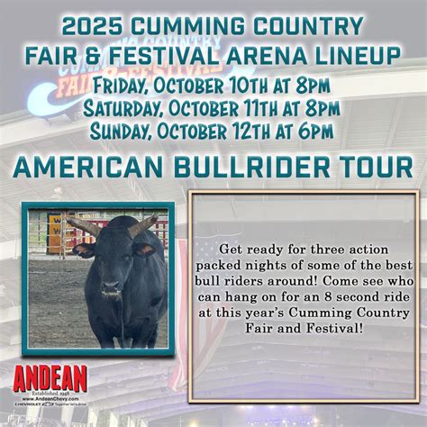 Introducing Our 2025 Cumming Country Cumming Fairgrounds Facebook