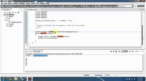 Java Collection Framework Treeset Descendingiterator Java
