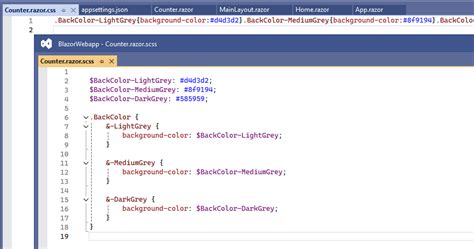 css aspnetcore sasscompiler does not compile variables stack overflow