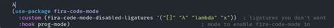 how to disable lambda ligature · issue 15 · jming422 fira code mode