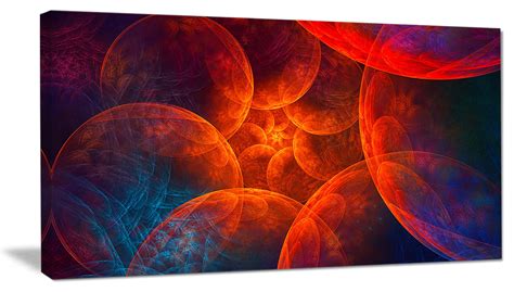 Biblical Sky With Red Clouds Abstract Wall Art Canvas 40x20x1