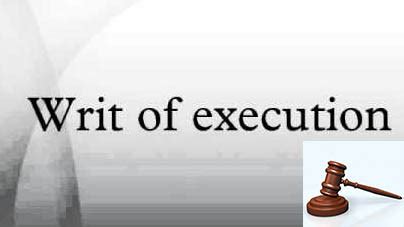 Writ Of Execution Family My
