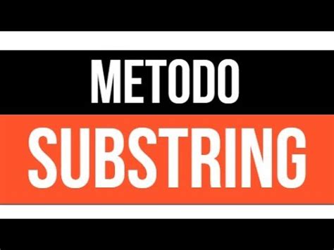 Metodo SUBSTRING En JAVA METODO SubString Con EJEMPLOS EXTRAER