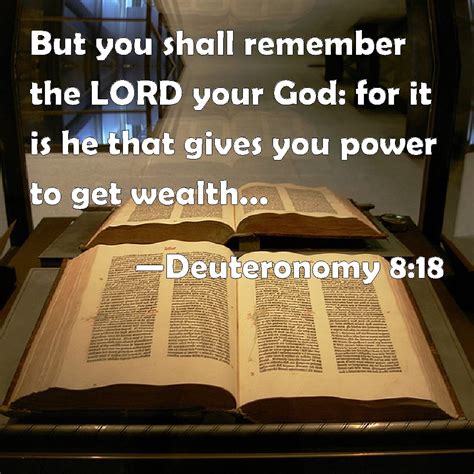 Deut 8 18