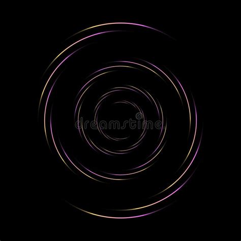 Detailed Twirl Spiral Element Whirligig Effect Circular Rotating Burst Lines Whirl Radial