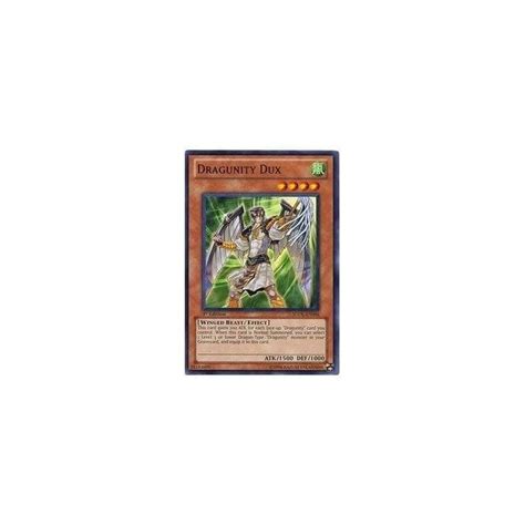 Yu Gi Oh Card Sddl En004 Dragunity Dux Common Chaos Cards