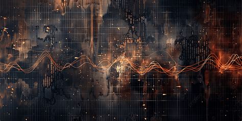 A Modern Data Graph With Orange Lines Capturing Statistical In Visually