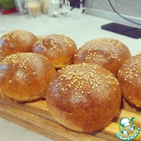 Домашние булочки для гамбургеров – кулинарный рецепт
