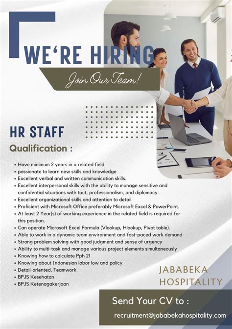 Delviana Dwi Anggraeni On Linkedin We Are Hiring Hr Staff Have