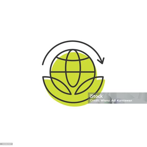 Leaf Earth Vector Symbol Icon Illustration Stock Illustration