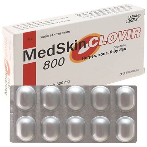Medskin Clovir 800 điều Trị Và Ngừa Virus Herpes Simplex