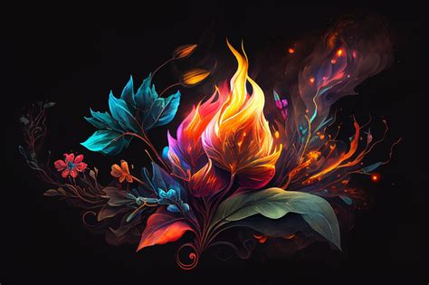 Fire Flower Wallpapers 4k Hd Backgrounds On Wallpaperbat
