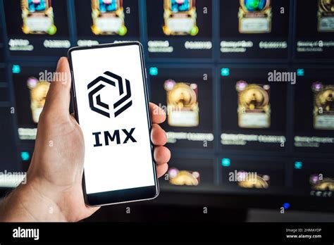 Russia Moscow 04 09 2021 Logo Screenshot Of Immutable X Imx Token