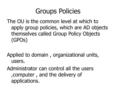 Active Directory Installation Windows 2003 1 Ppt