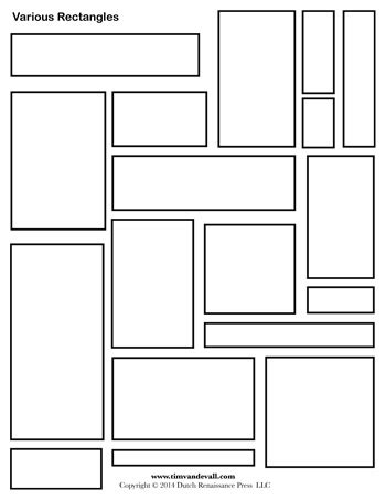 Rectangle Templates Various Tim S Printables