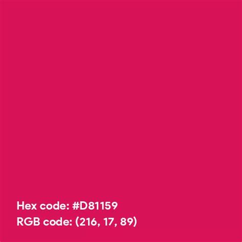 D81159 Color Name Is Debian Red