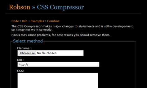 Best 20 Tool Of Web Based Css Compressor Webgranth