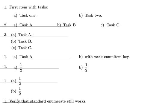 Horizontal Alignment Aligning Extra White Space Above Tasks With Larger Items Tex Latex