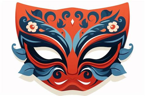 Premium Photo Hyottoko Mask On White Background