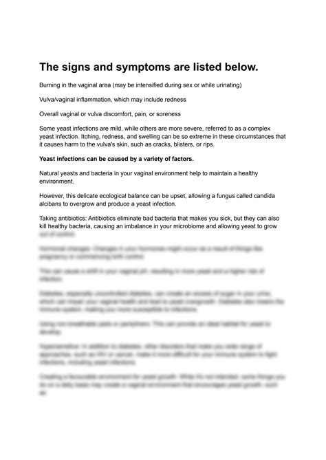 Solution Vaginal Infections Causes Studypool