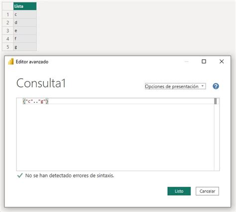 Creación de listas Interactive Chaos