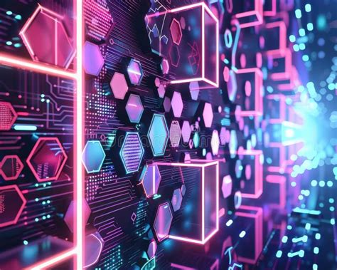 Graphic Of Abstract Representation Of Aidriven Data Visualization Using