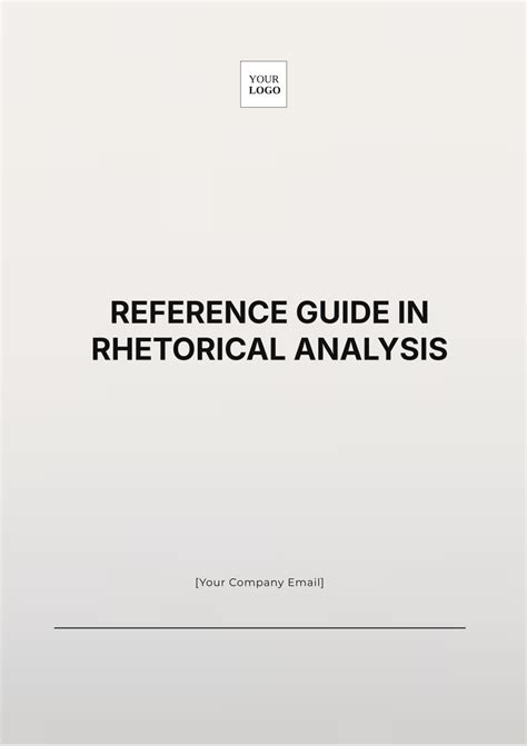 Free Reference Guide In Rhetorical Analysis Template To Edit Online