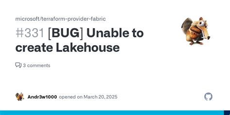 Bug Unable To Create Lakehouse · Issue 331 · Microsoftterraform