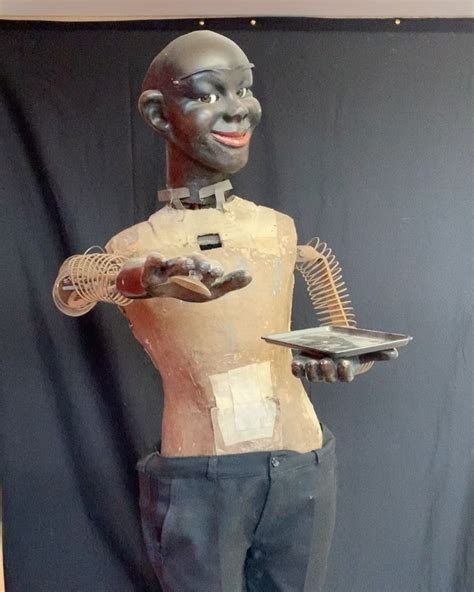 Life Size Automaton Card Distributor Made 1910 Paris Using A Vacuum