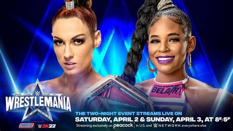 Becky Lynch Vs Bianca Belair Set For Wrestlemania 38 Night 1