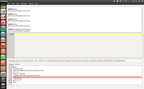 The Ocelotgui Debugger Sql And Its Sequels