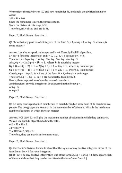 Ncert Solutions For Class 10 Maths Chapter 1 Real Numbers Artofit